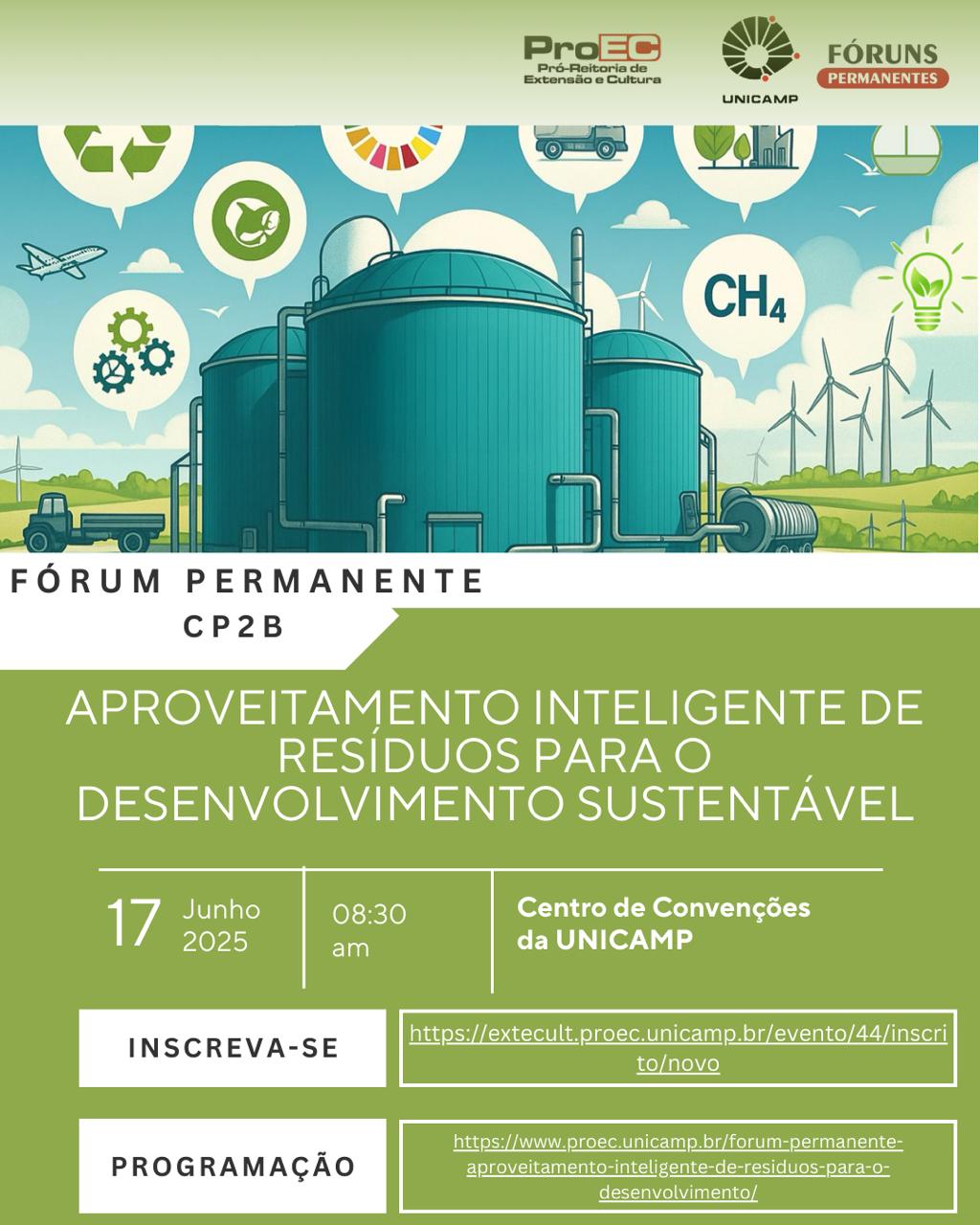 Fórum Permanente CP2B - Aproveitamento Inteligente de Resíduos para o ...